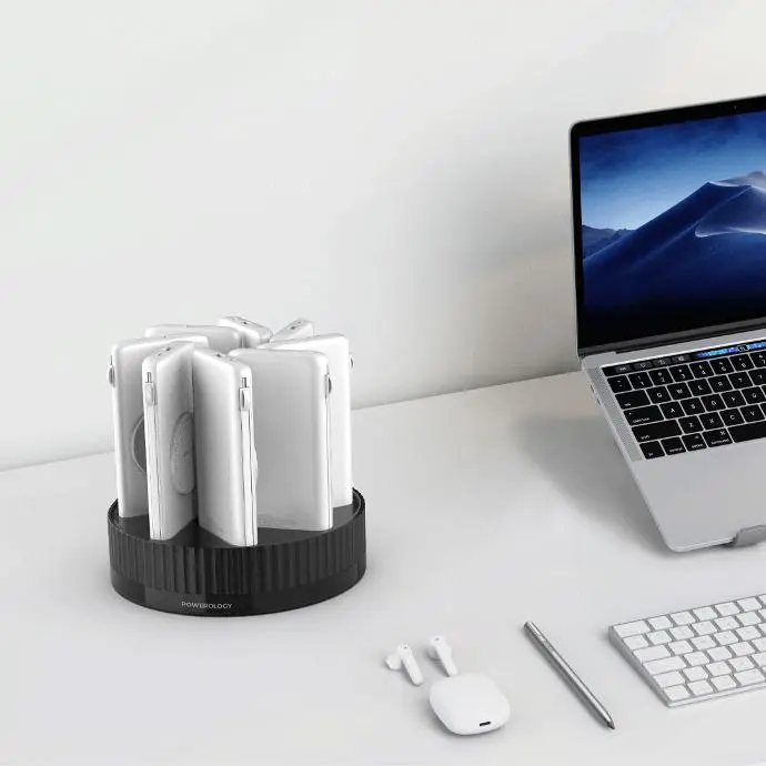 Powerology 8-in-1 10000mAh Power Bank - PD 120W, QC, Wireless Charging